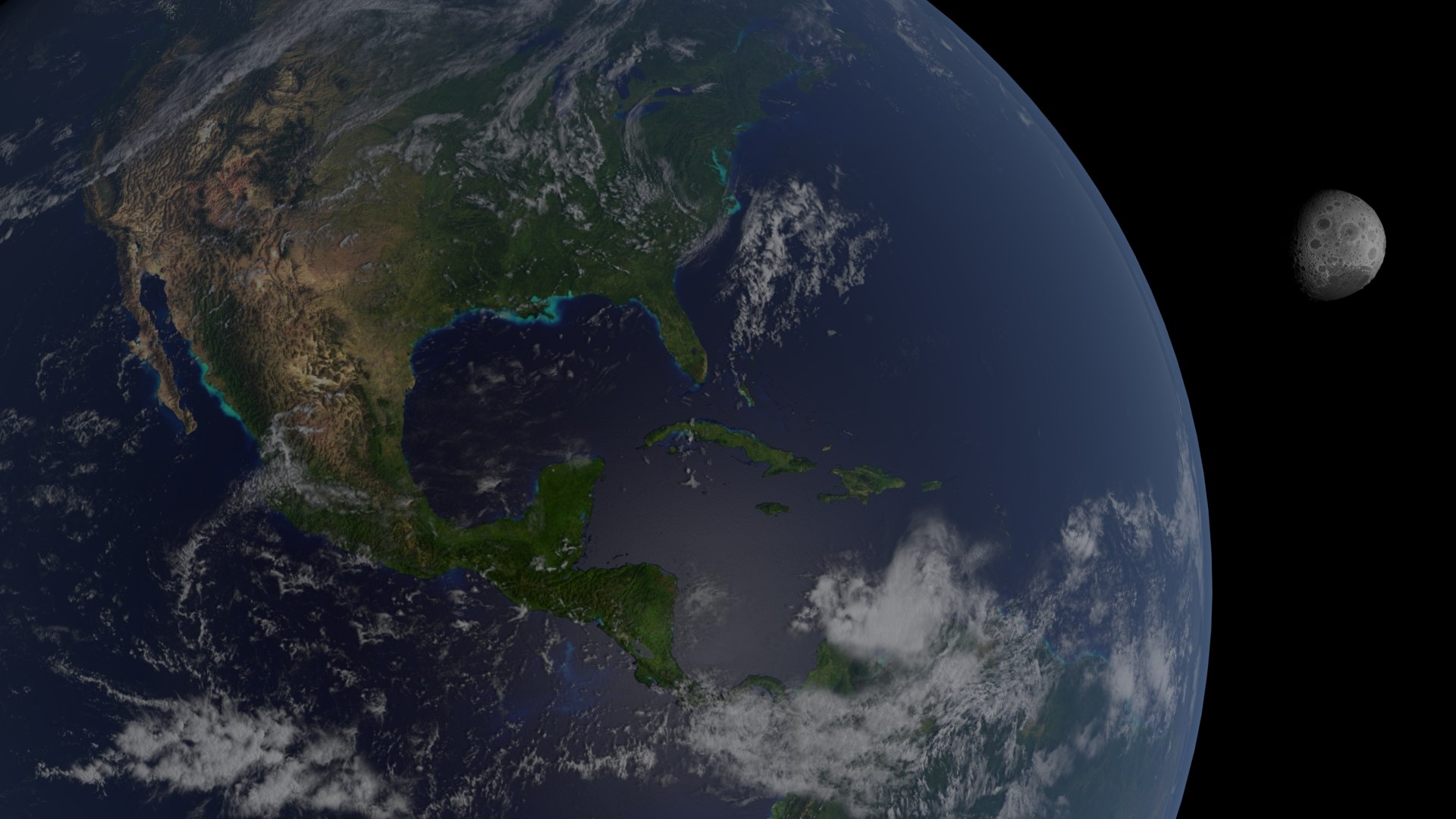 Earth Moon 3D Model - TurboSquid 1379449