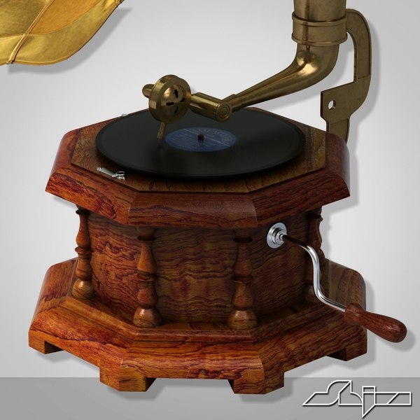 3ds gramophone grammophon record