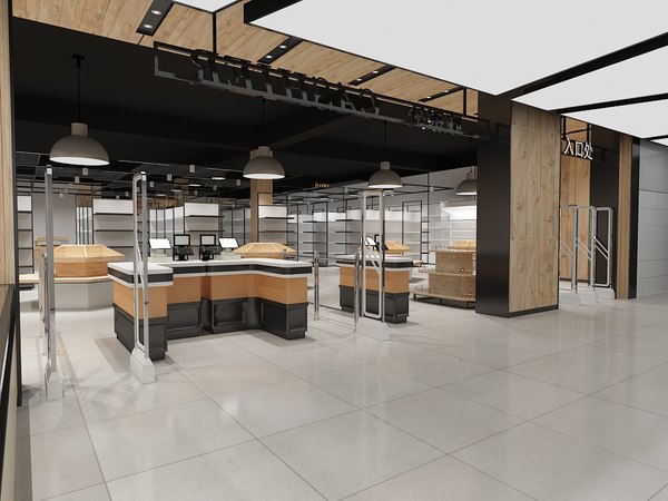 Grocery Store Interior 3D Models for Download | TurboSquid