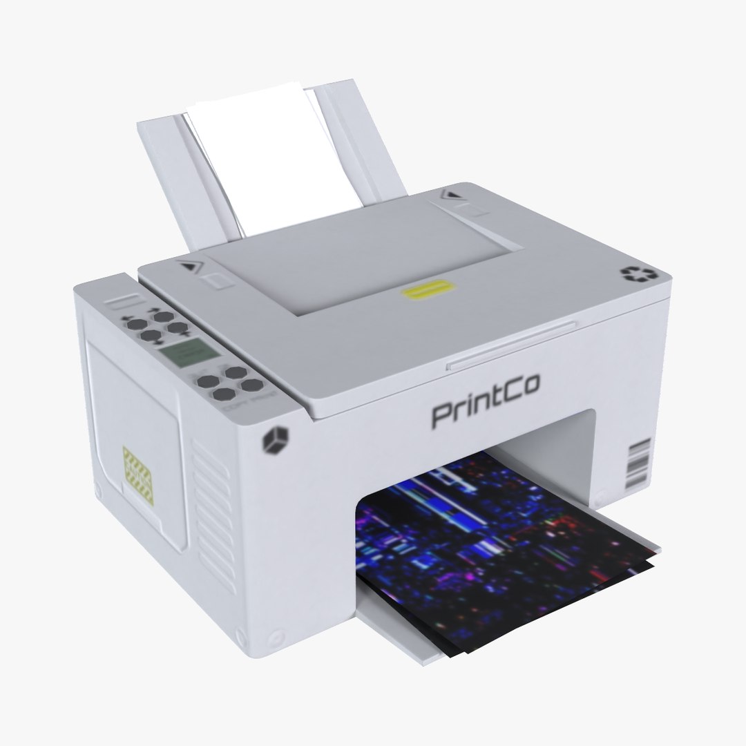 Office Printer - Game Ready 3D Model - TurboSquid 1805282