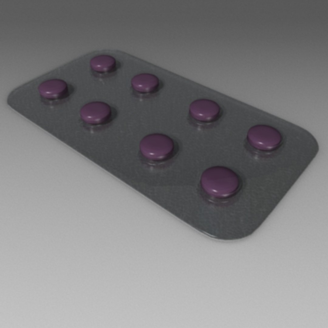 Pill Plate 3d 3ds