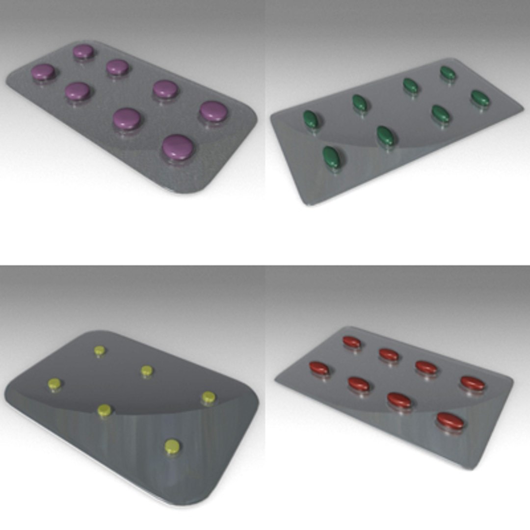 Pill Plate 3d 3ds