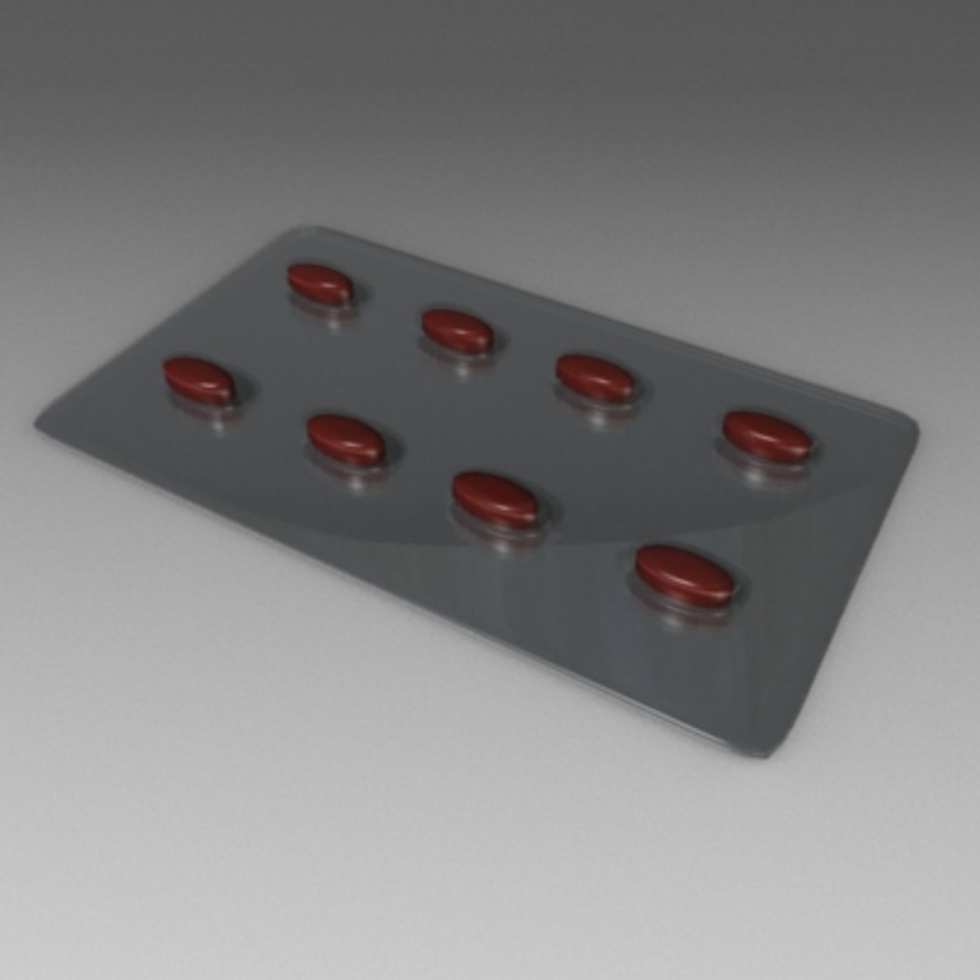 Pill Plate 3d 3ds
