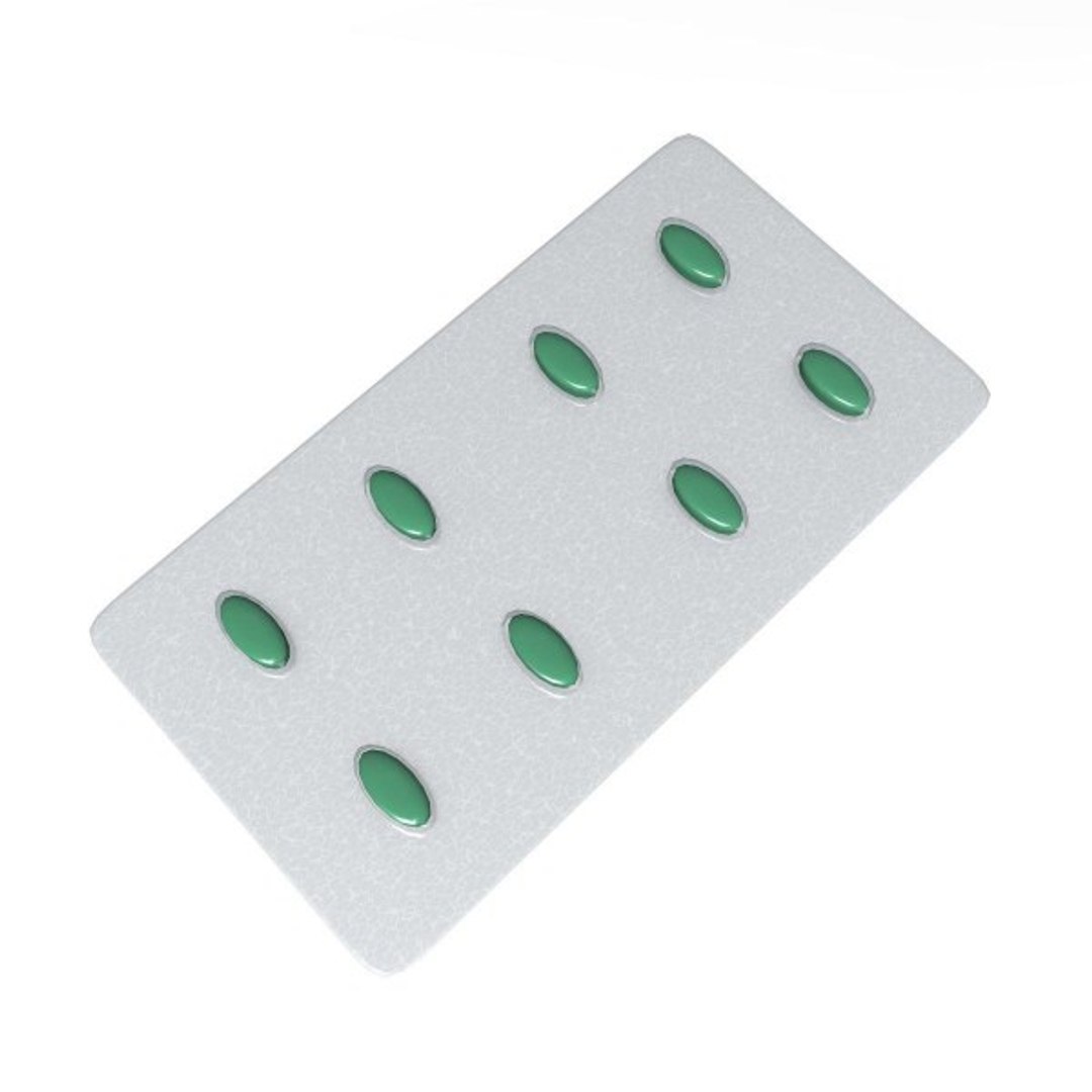 Pill Plate 3d 3ds