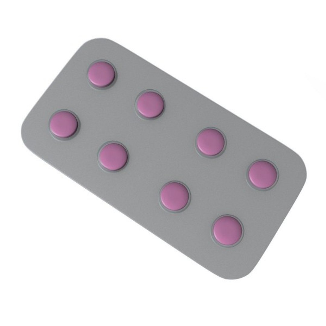 Pill Plate 3d 3ds