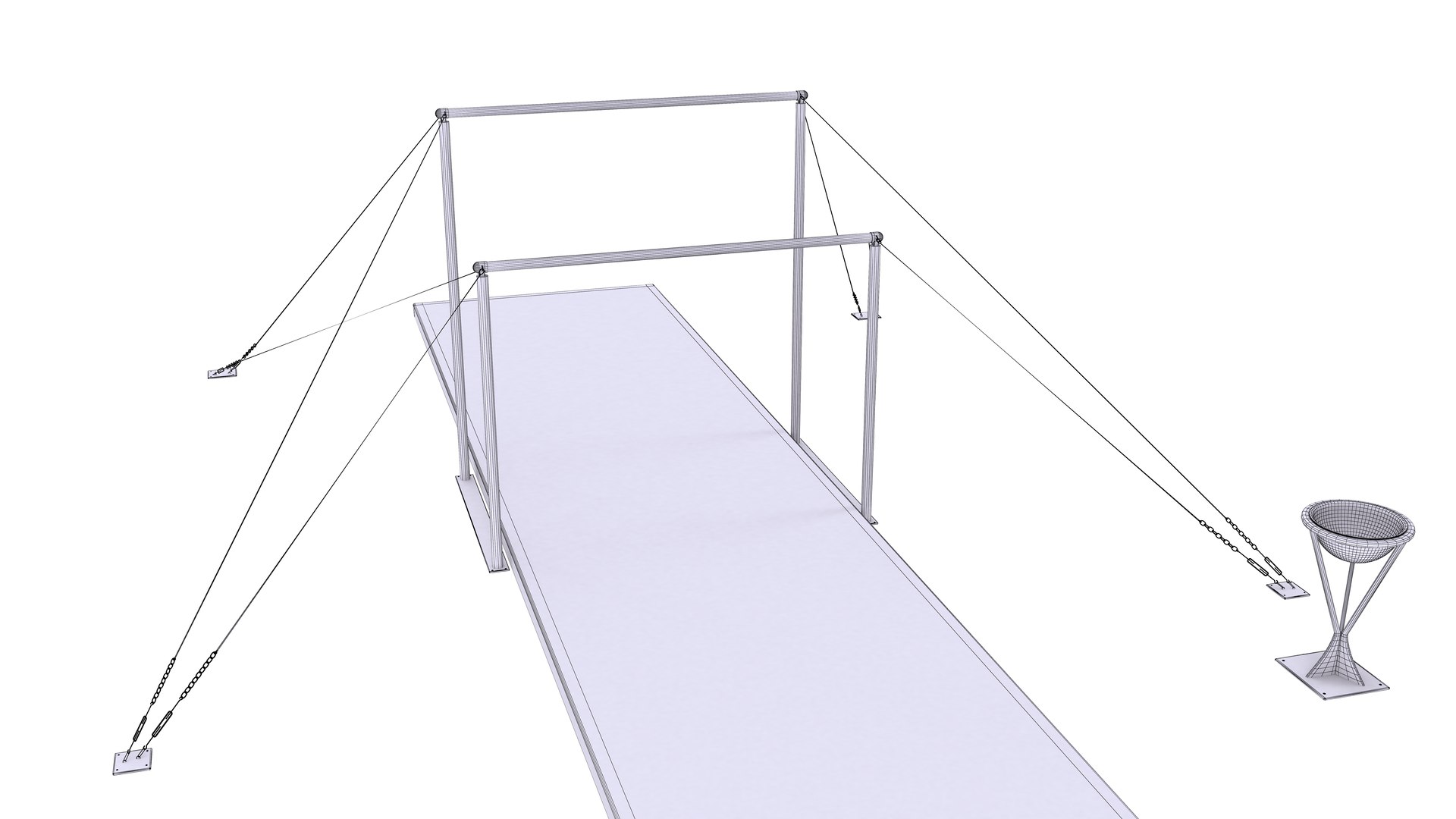 Uneven Bars 3D Model - TurboSquid 1892022