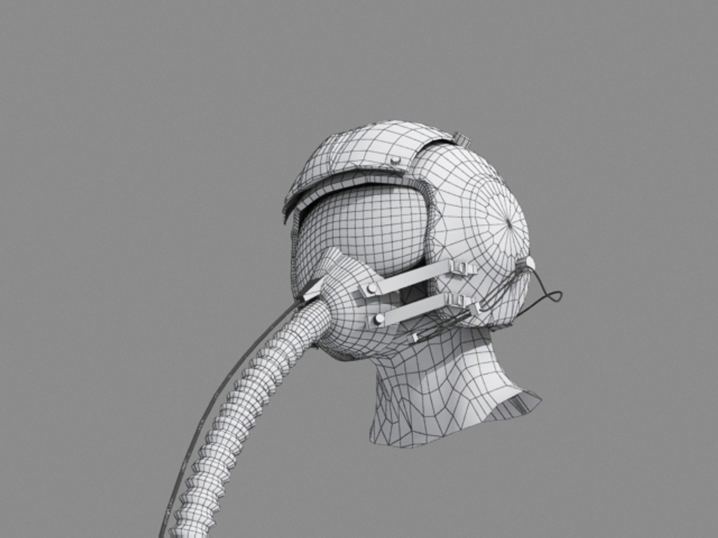 Pilot Helmet 3d Model