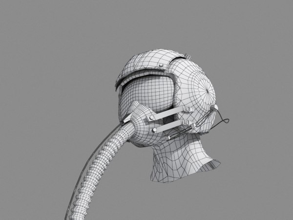 pilot helmet 3d model
