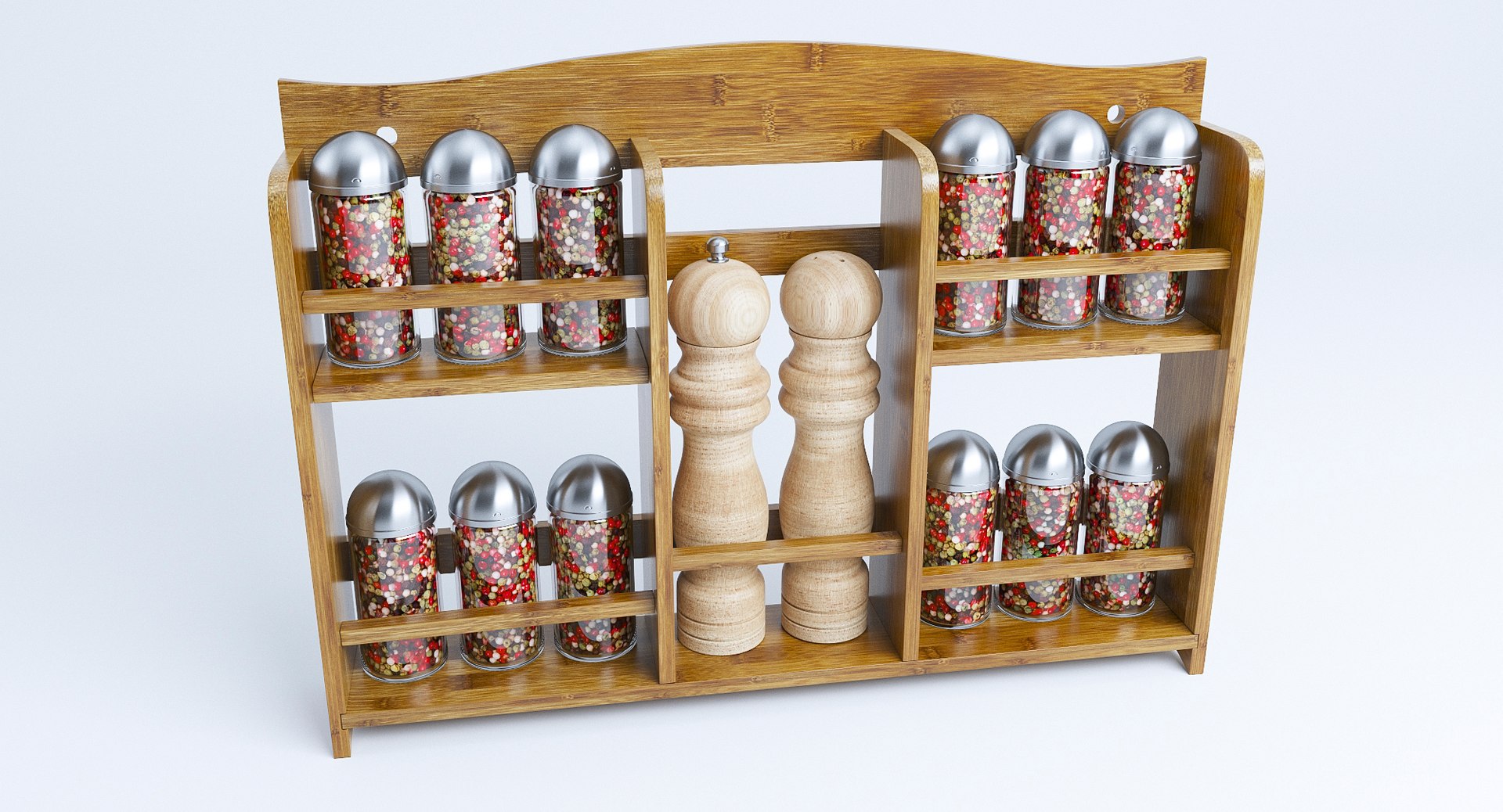 Bamboo wood wall spice 3D model - TurboSquid 1323799