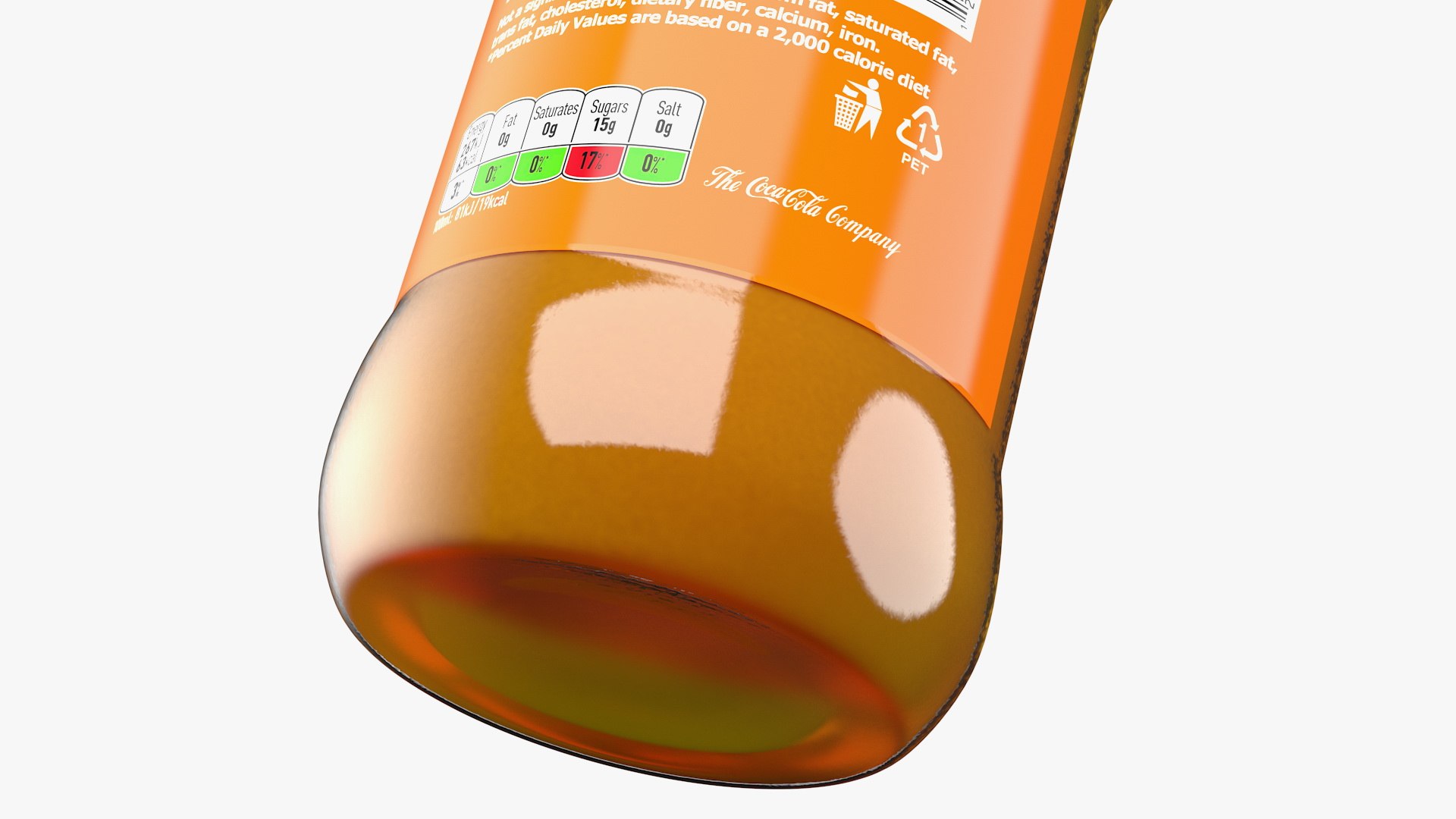 3D fanta glass bottle model - TurboSquid 1451113