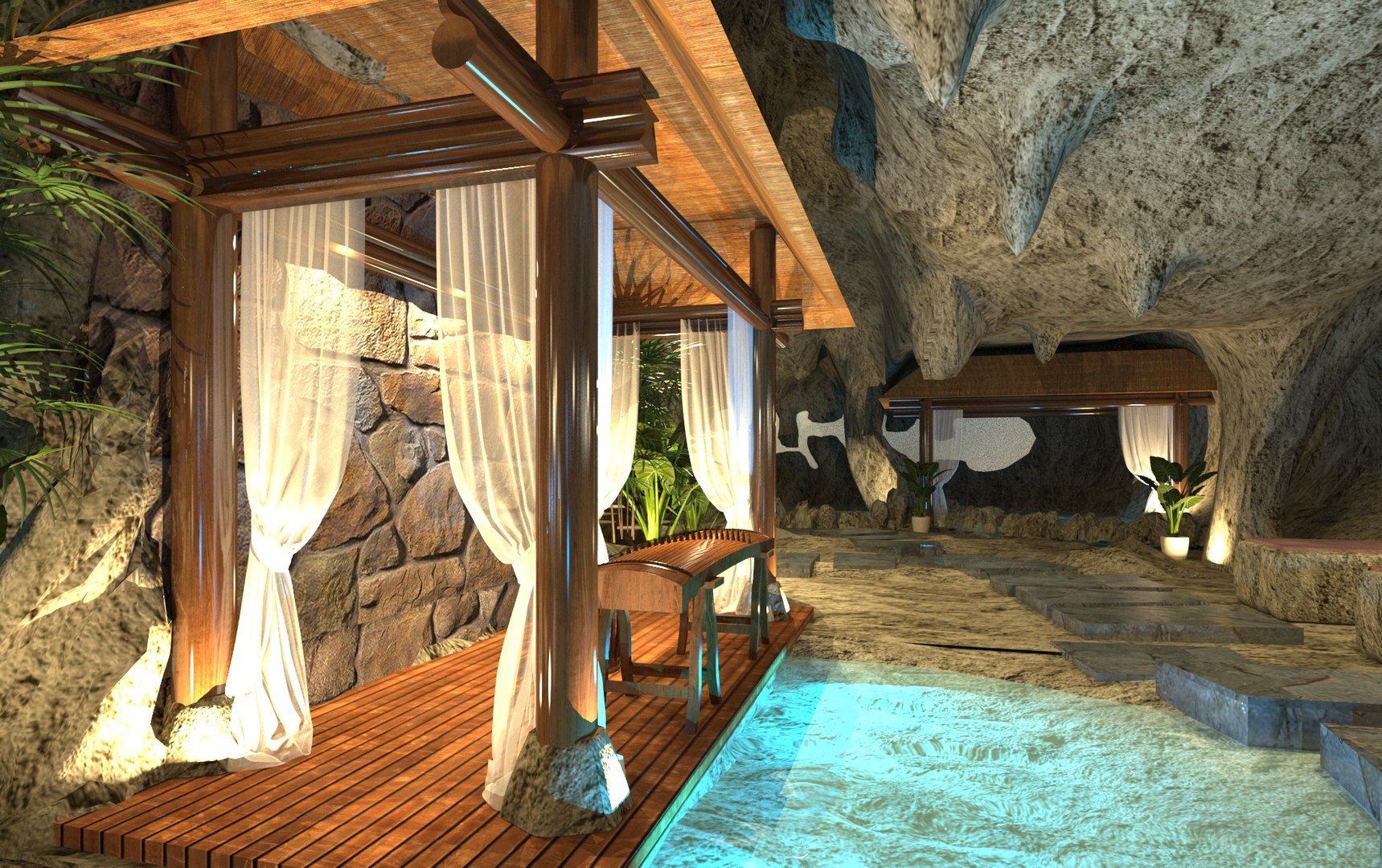 Cave interior design 3D - TurboSquid 2146175