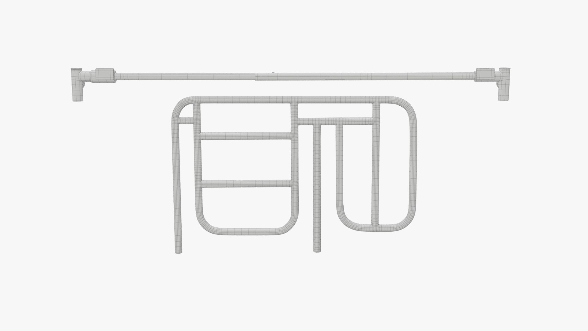Half Rail For Medical Beds-01 3D Model - TurboSquid 1897602