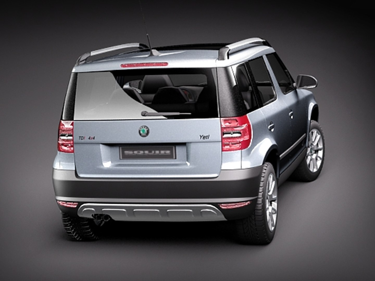 3ds max skoda yeti 2010