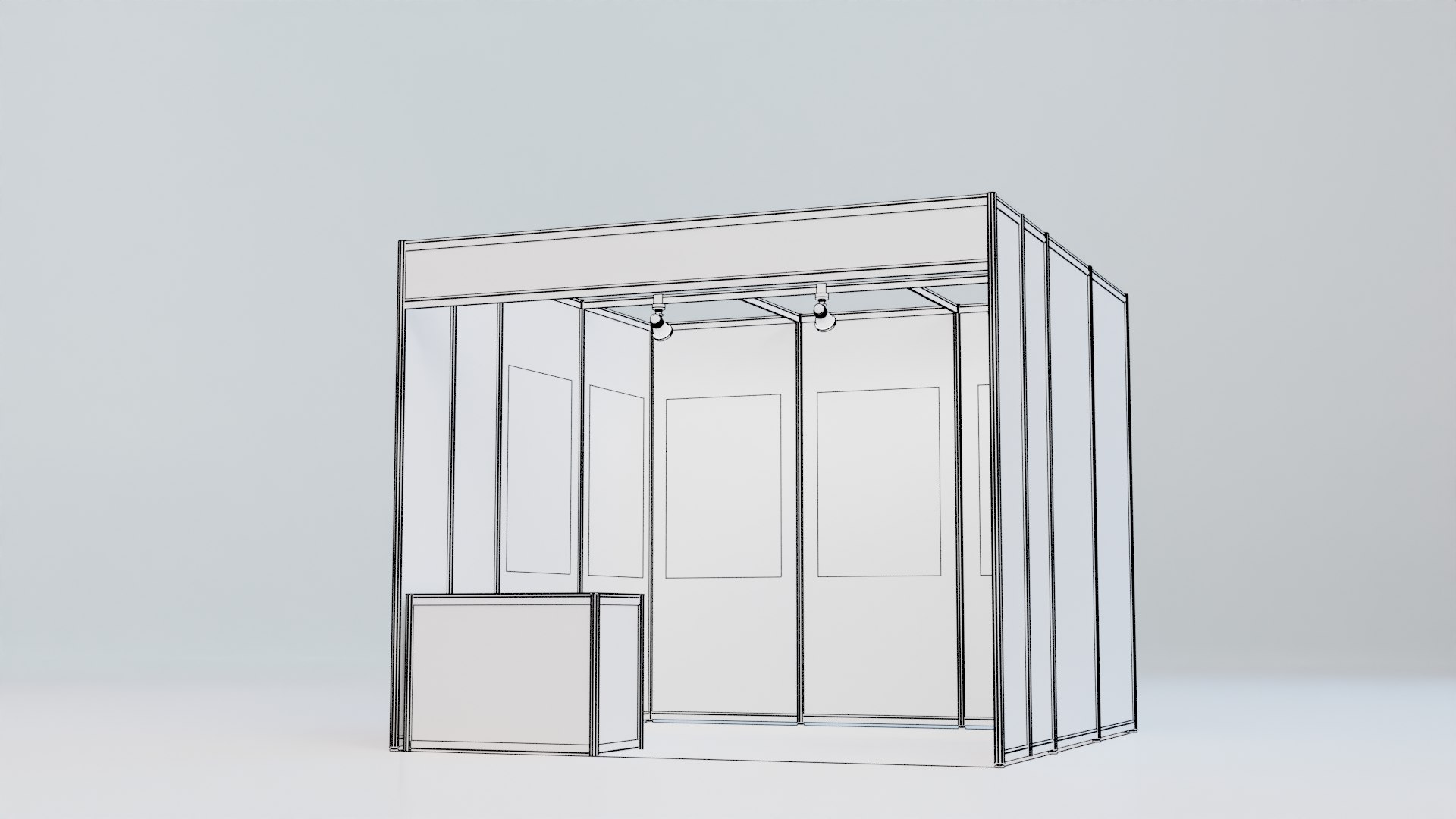 3D Exhibition Trade Show Booth Design B 3m X 3m - TurboSquid 2030242