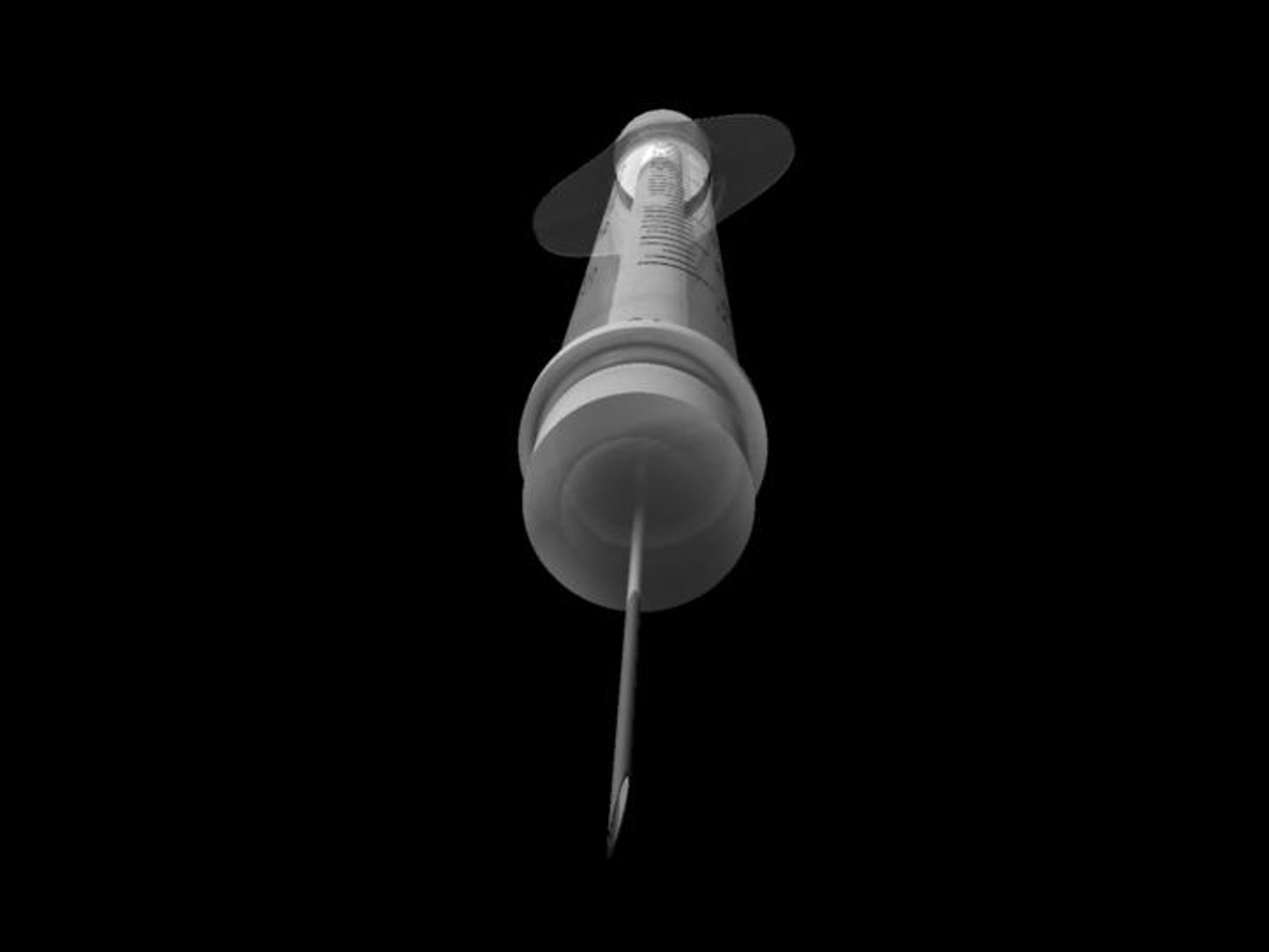 3d syringe needle model