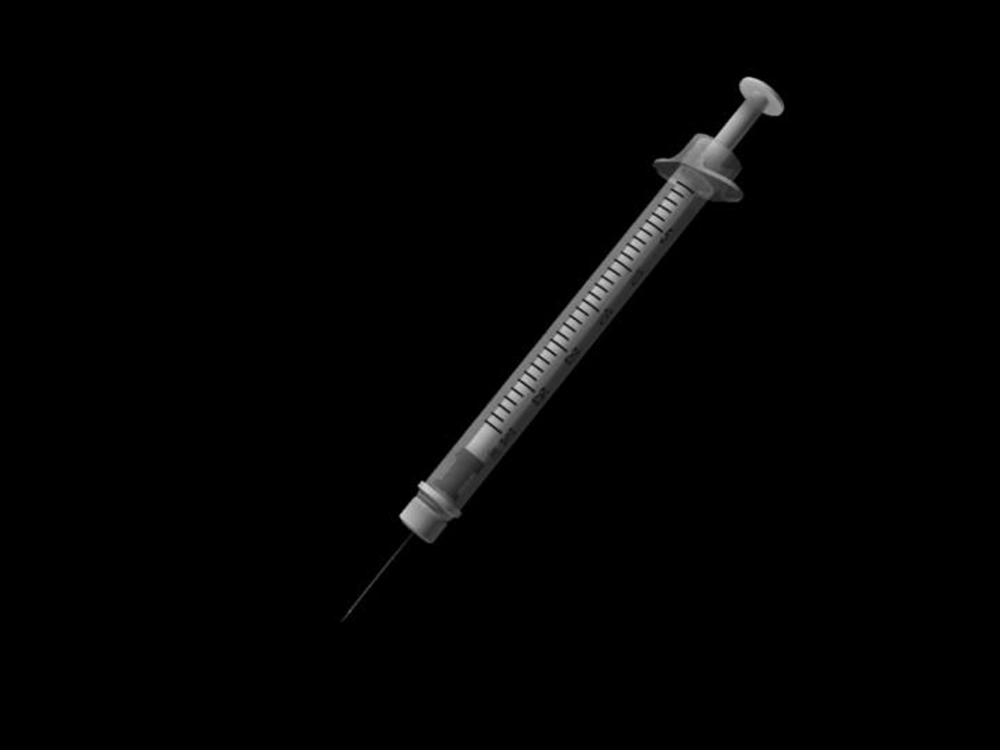 3d syringe needle model