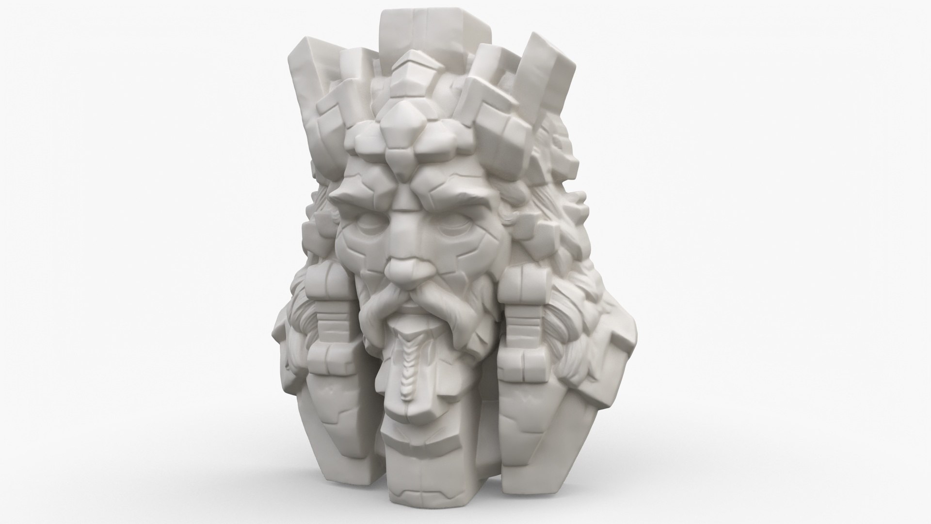 3D Stone Sentinel Bust 3 - TurboSquid 2187738