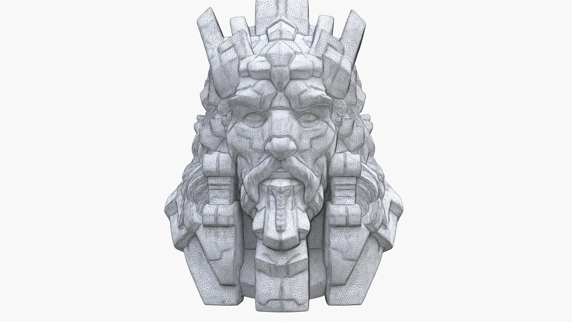 3D Stone Sentinel Bust 3 - TurboSquid 2187738