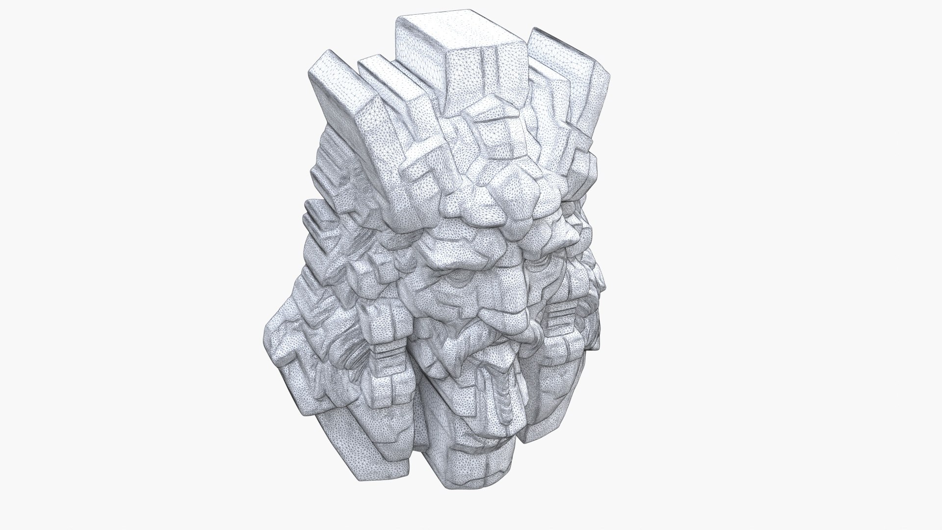 3D Stone Sentinel Bust 3 - TurboSquid 2187738