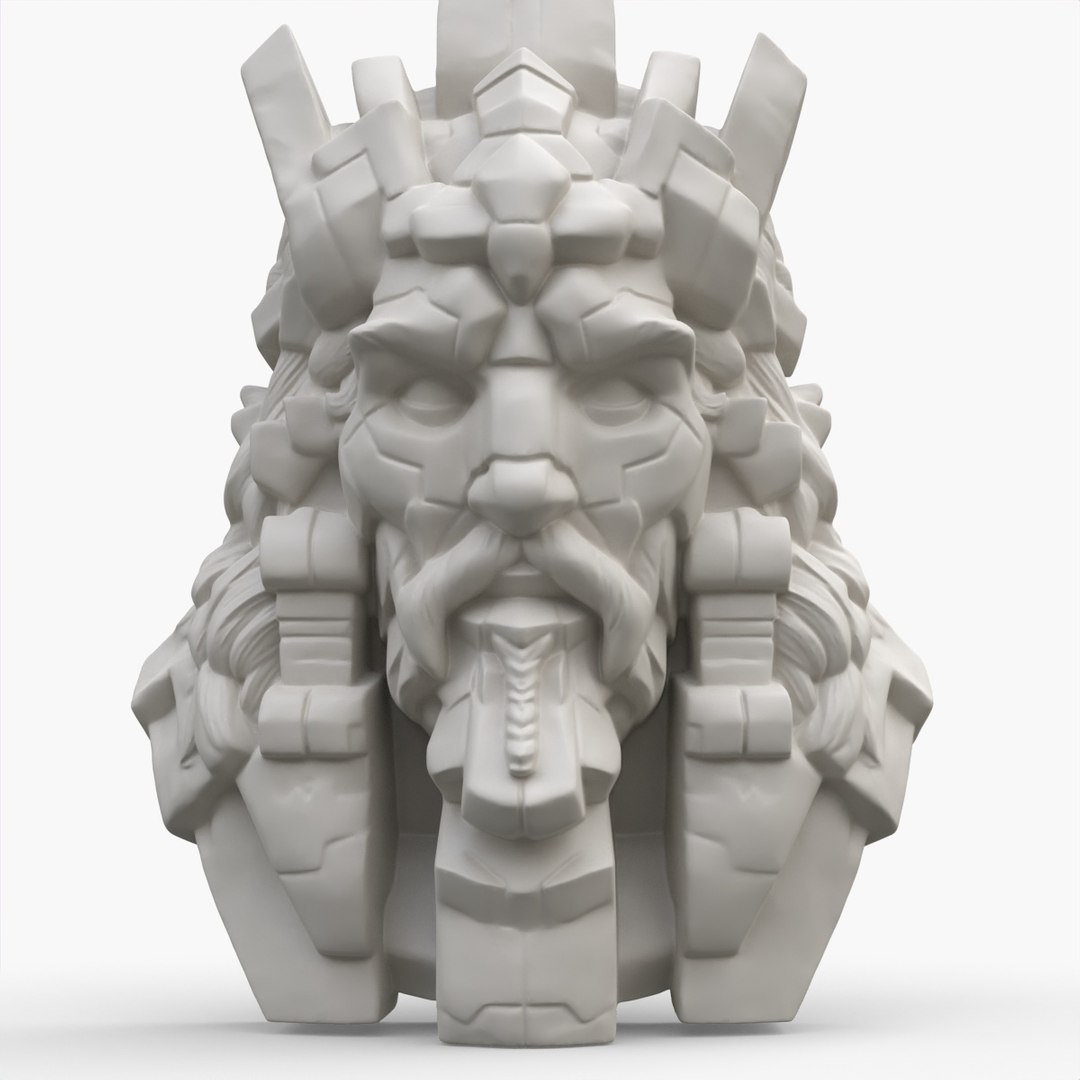 3D Stone Sentinel Bust 3 - TurboSquid 2187738
