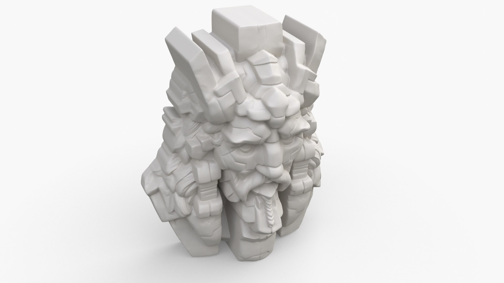 3D Stone Sentinel Bust 3 - TurboSquid 2187738