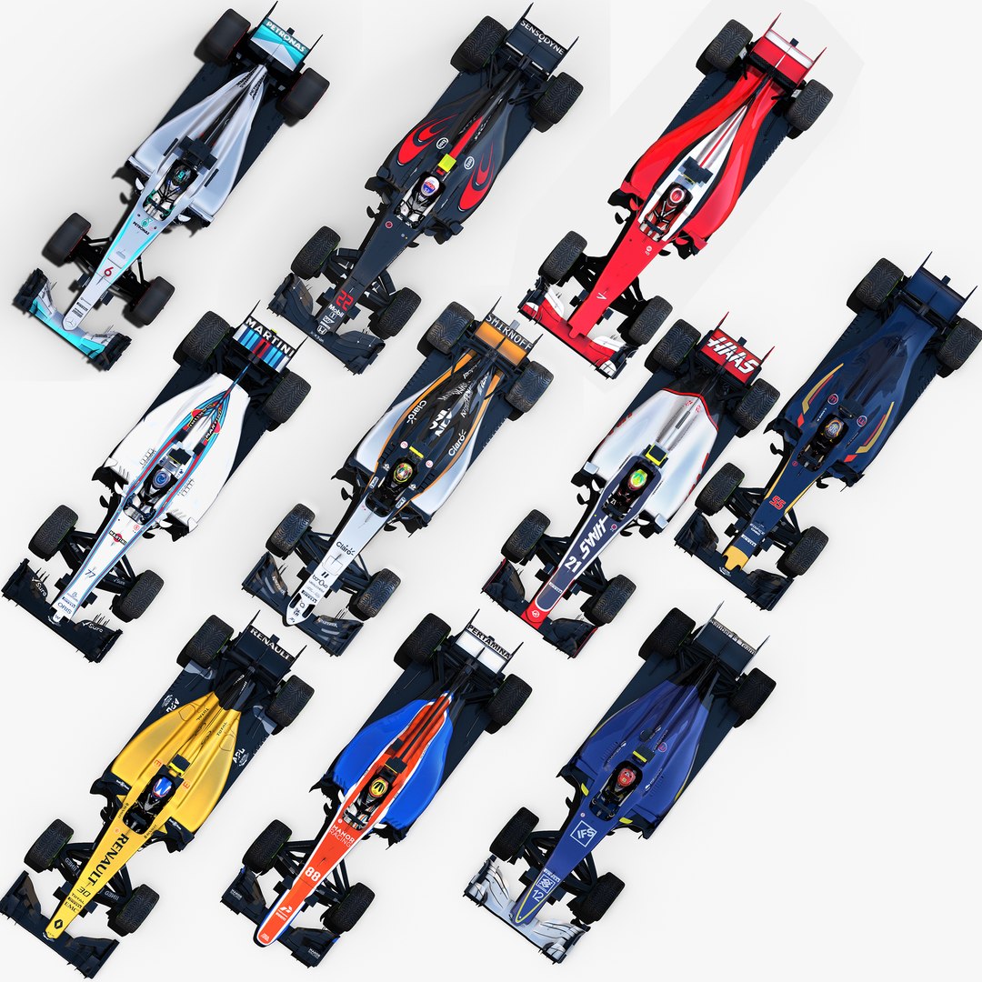 3d Model Formula 1 Cars 2016