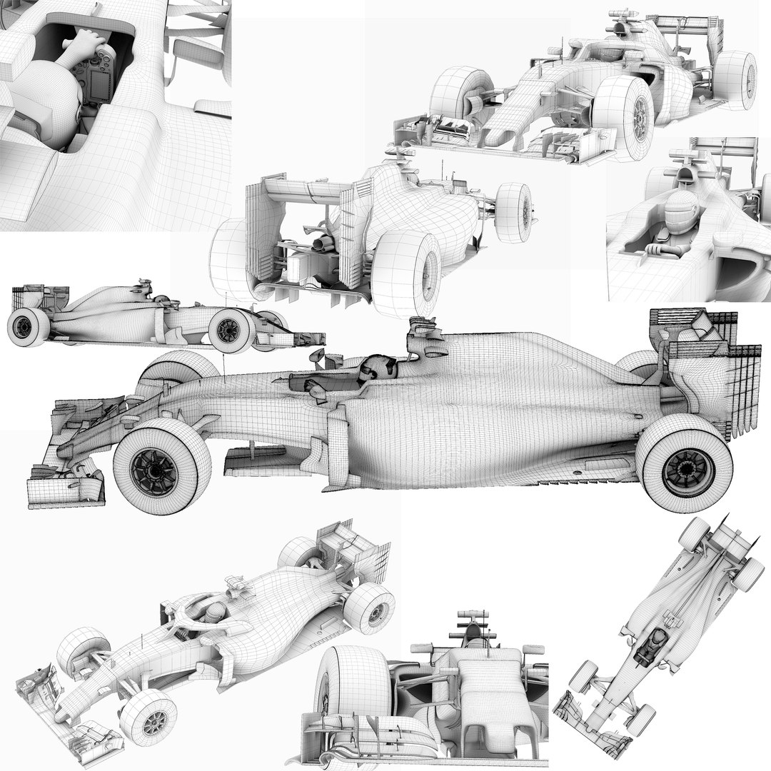 3d Model Formula 1 Cars 2016