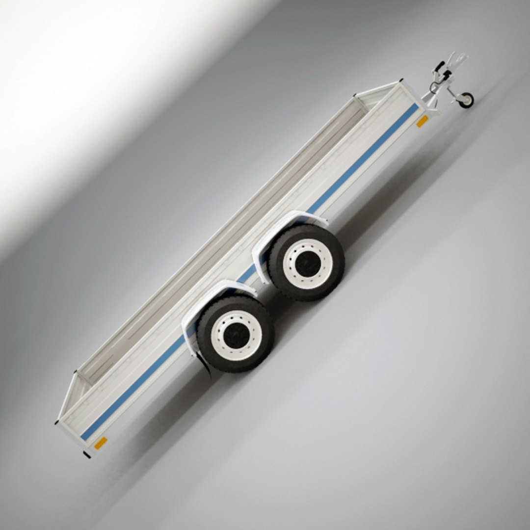3ds Max Small Trailer Wheel