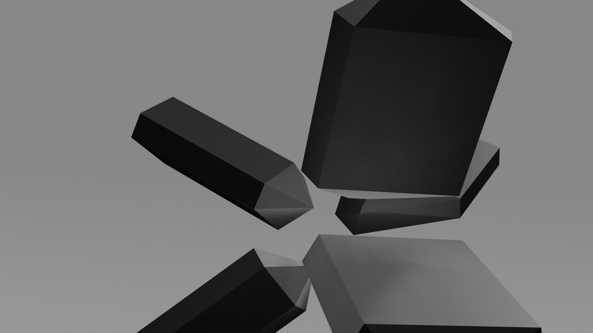 3D Floating Rectangle Stones - TurboSquid 2032799