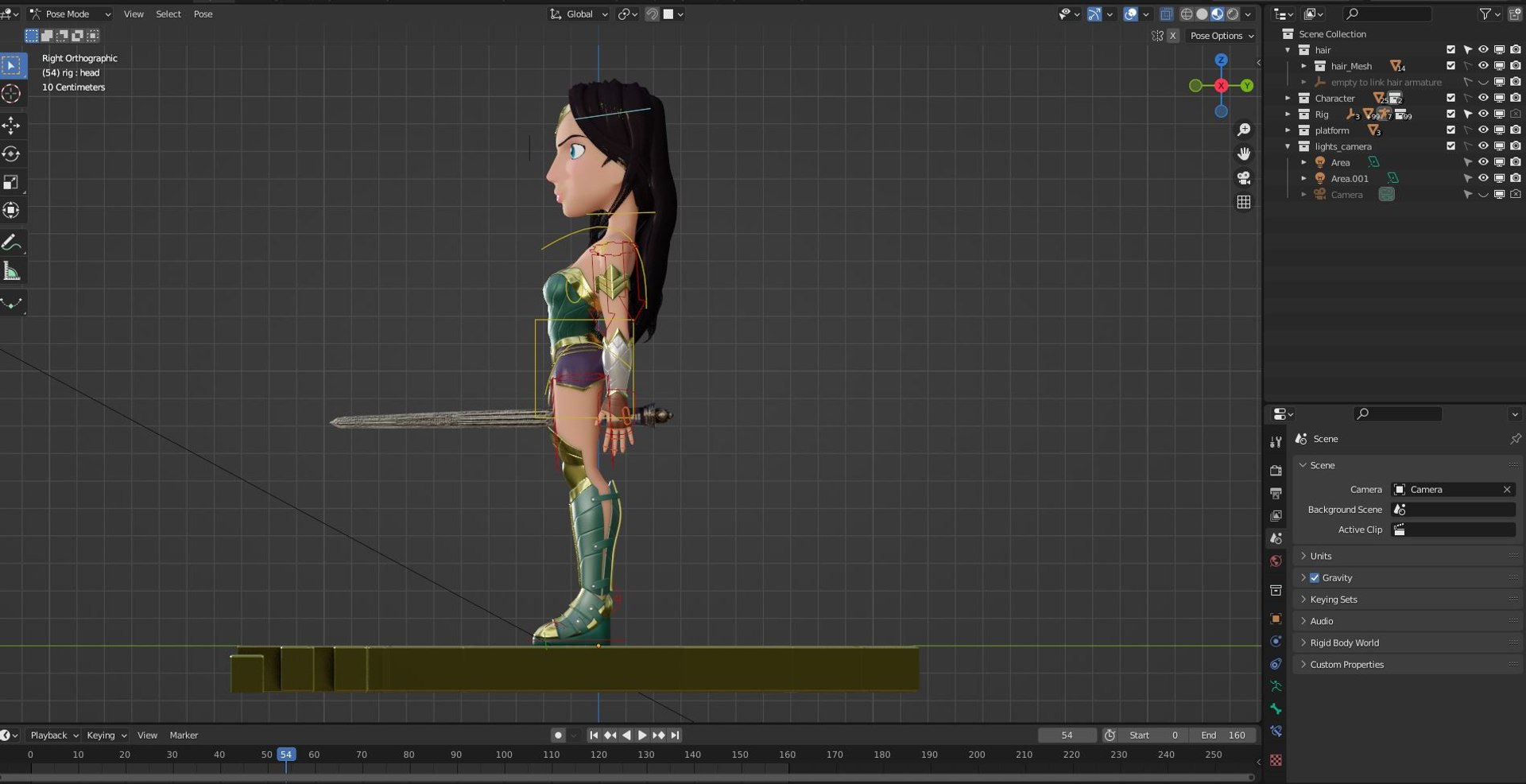 3D Amazon Woman Cartoon Style Model - TurboSquid 1869617