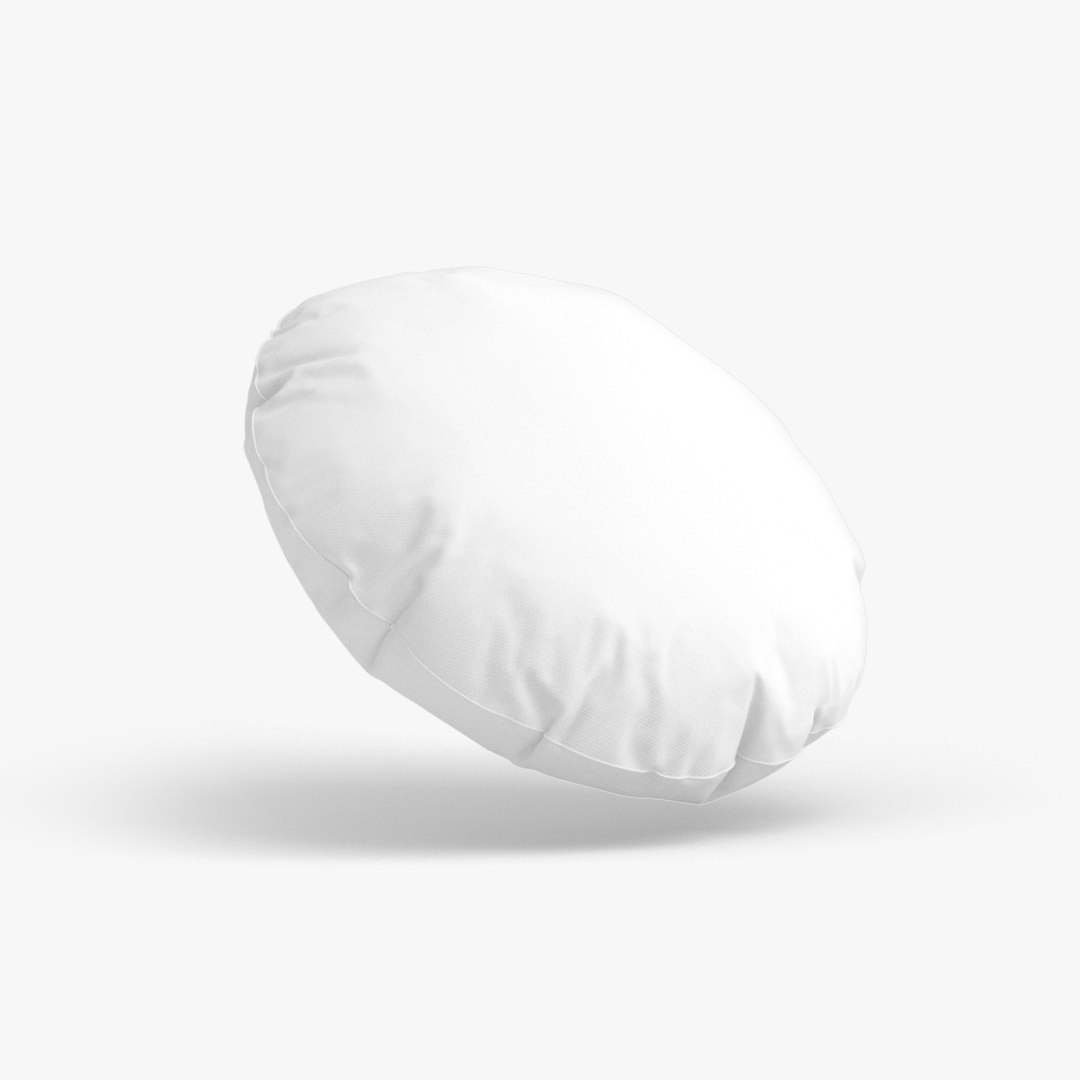 3d Round Bed Pillow Sleeping Cushion Turbosquid 2018778