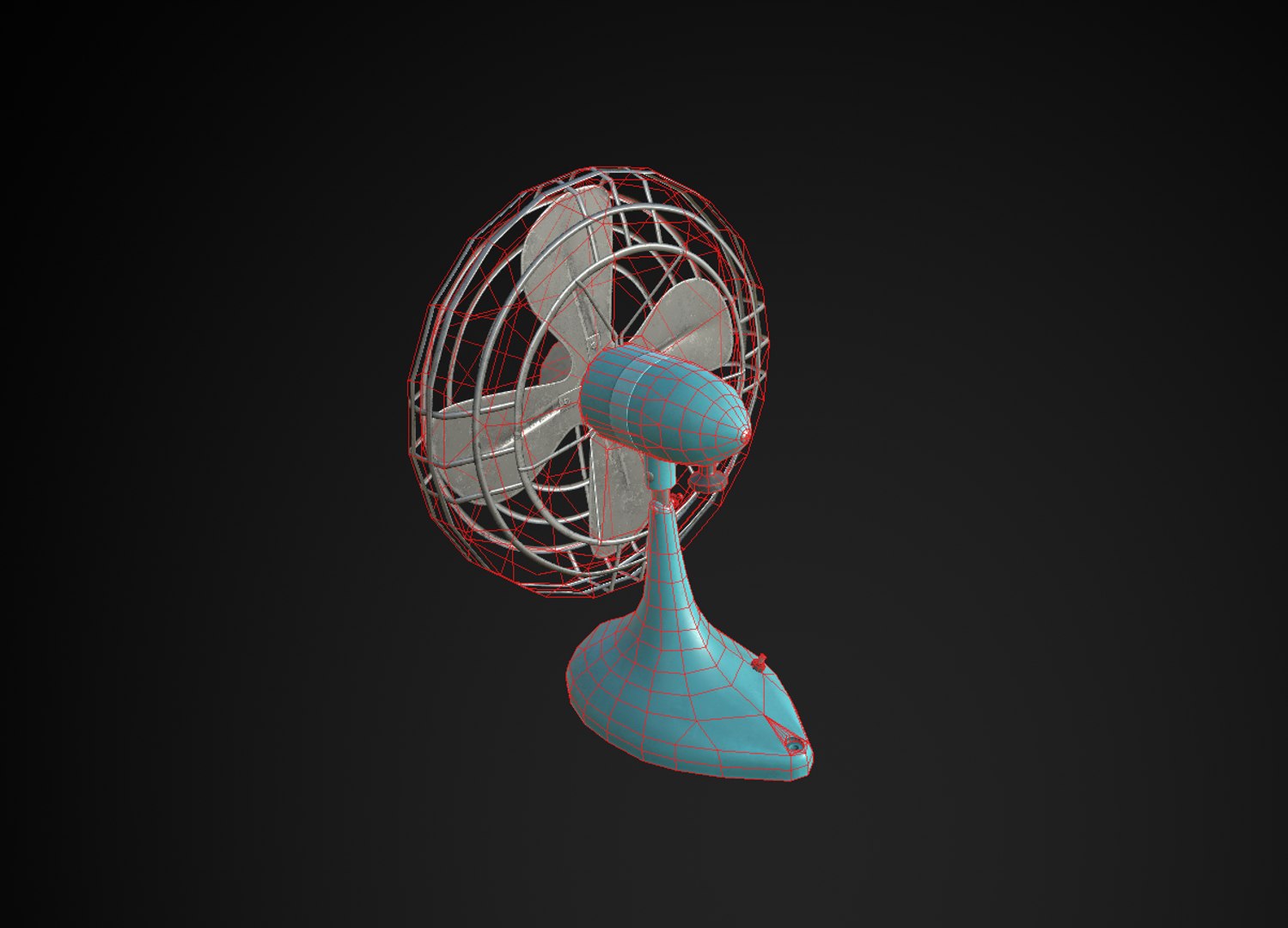 3D desk fan - TurboSquid 1275080