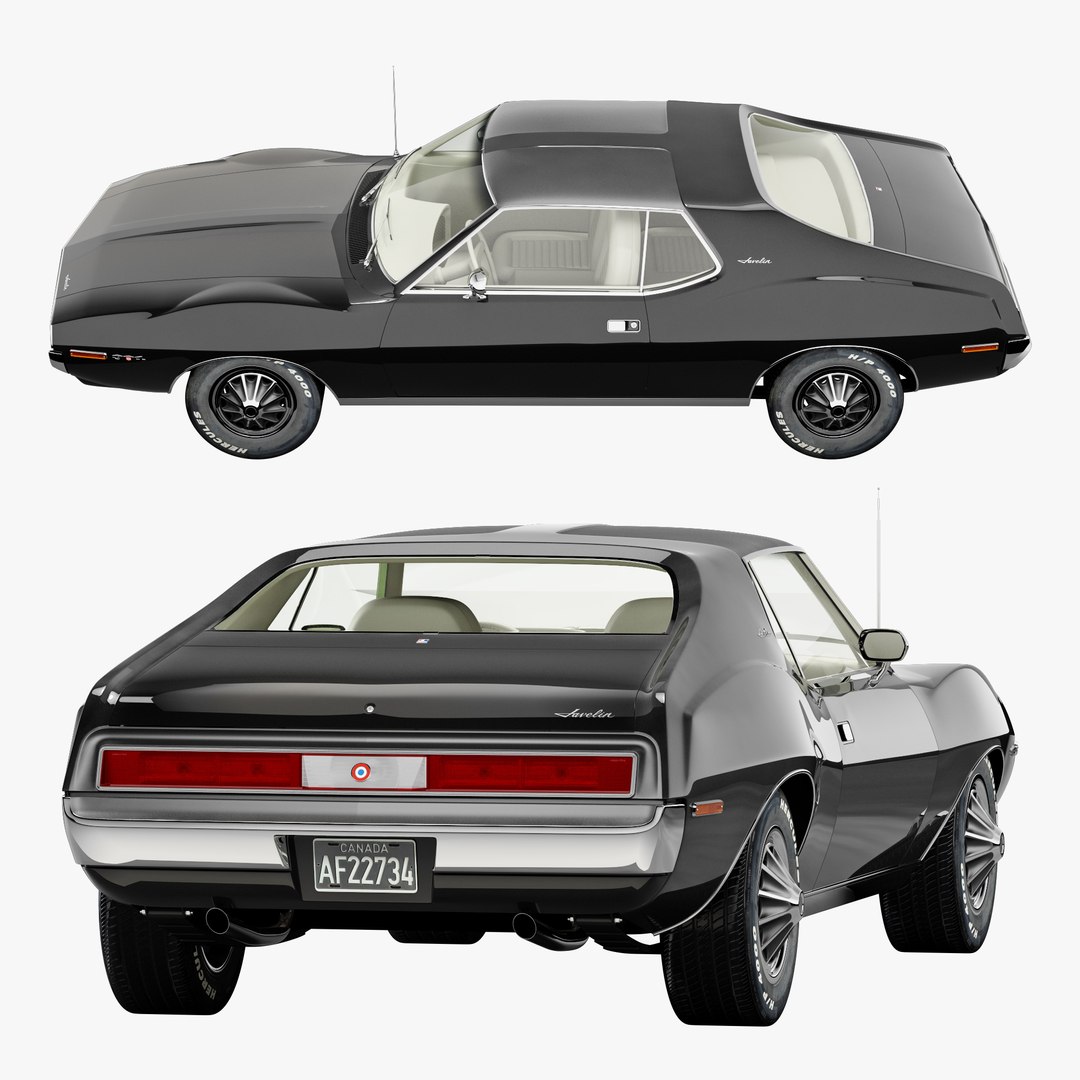 AMC Javelin-1971 3D Model - TurboSquid 1868935