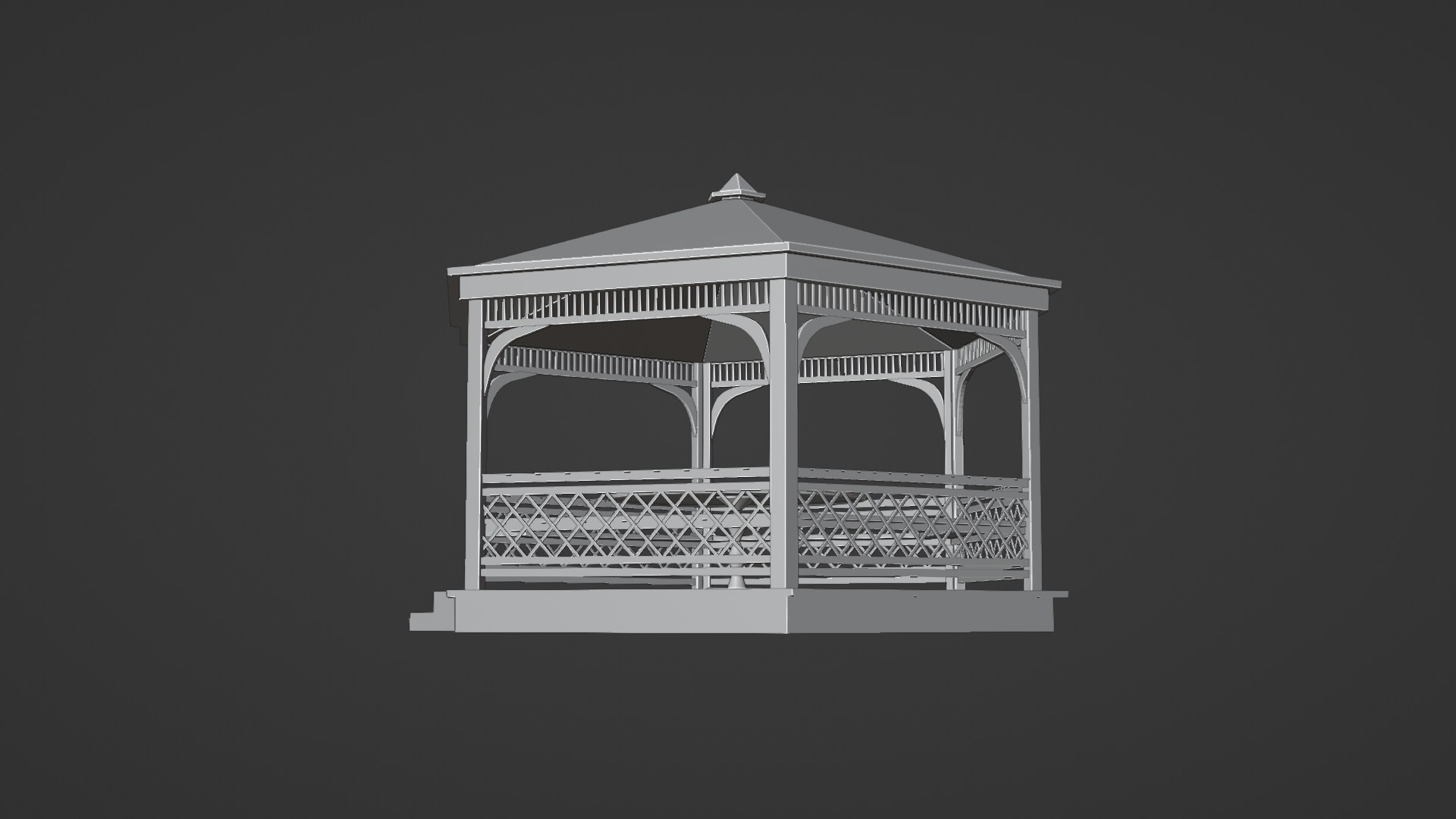 3D Gazebo - TurboSquid 1832142