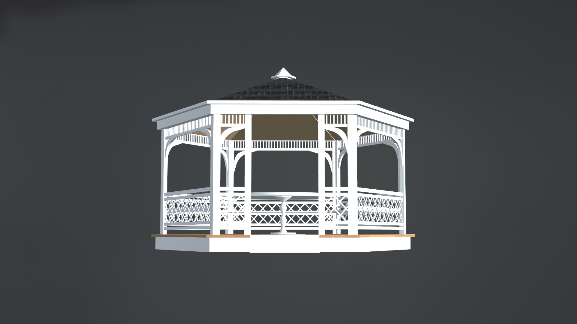 3D Gazebo - TurboSquid 1832142
