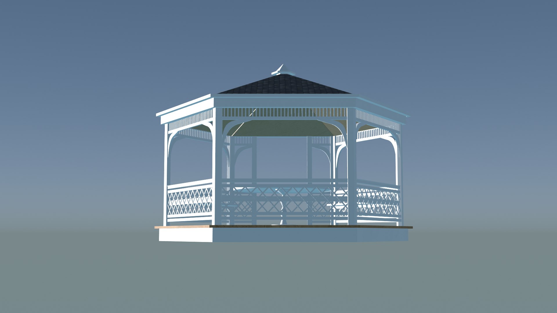 3D Gazebo - TurboSquid 1832142