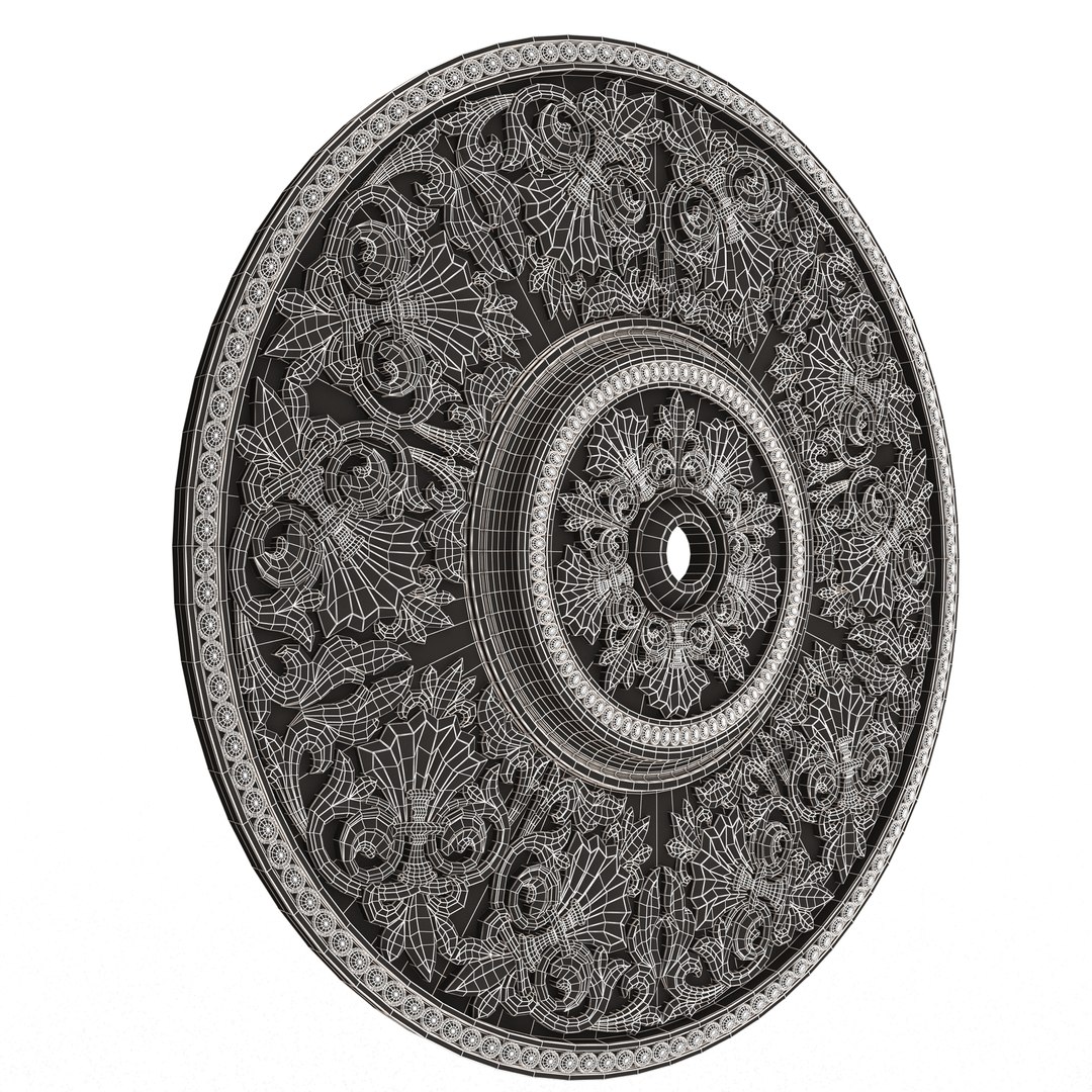 Ceiling Rosette 07 3D - TurboSquid 2172493