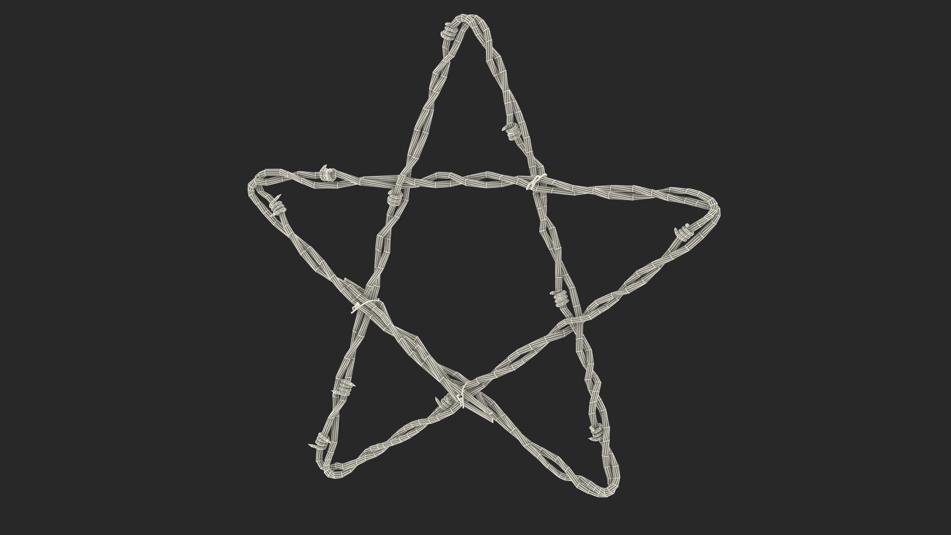 Barbed Wire Star Rusty 3D - TurboSquid 1818988