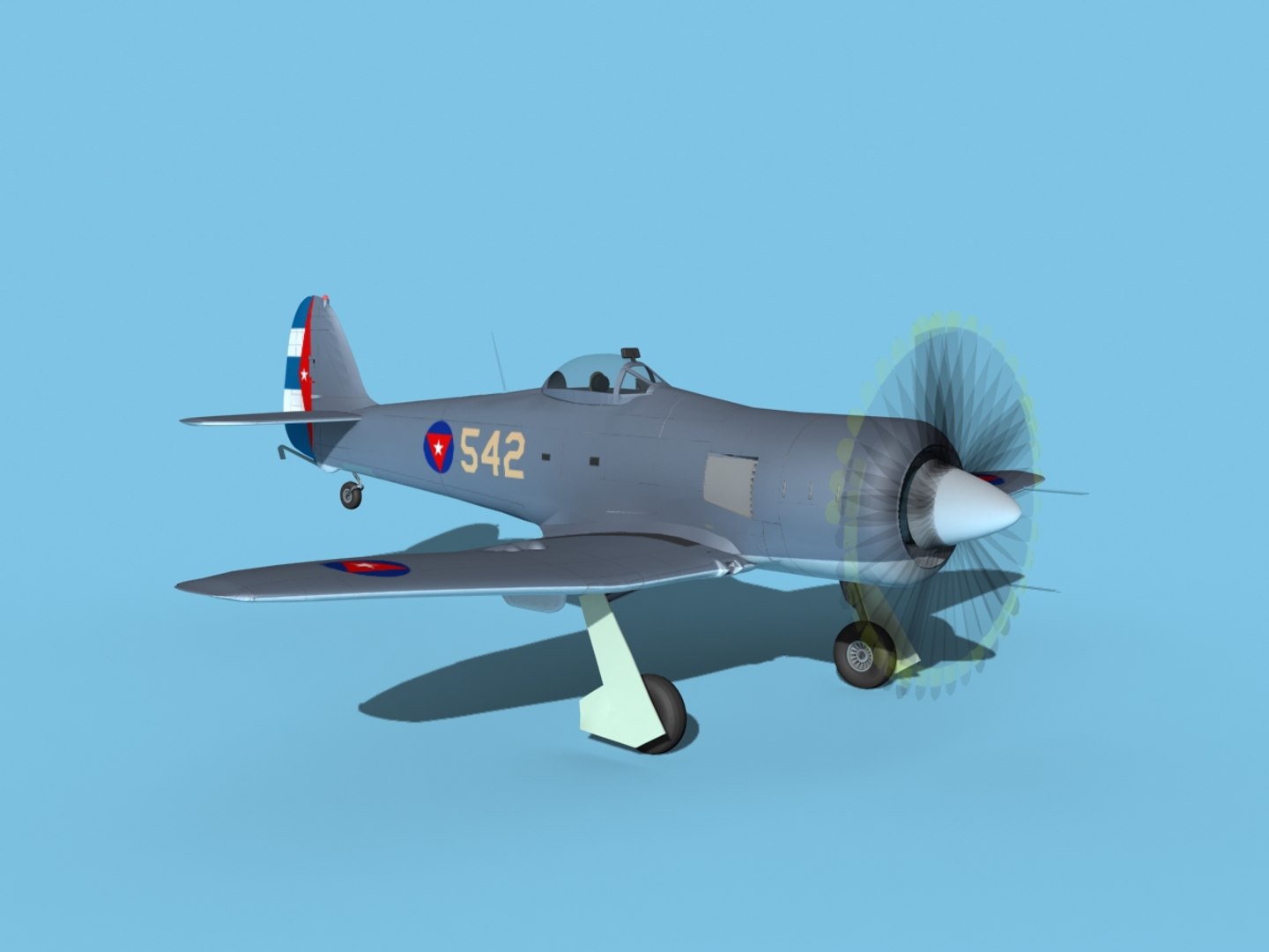 3D Model Propeller Hawker Sea Fury - TurboSquid 1489036