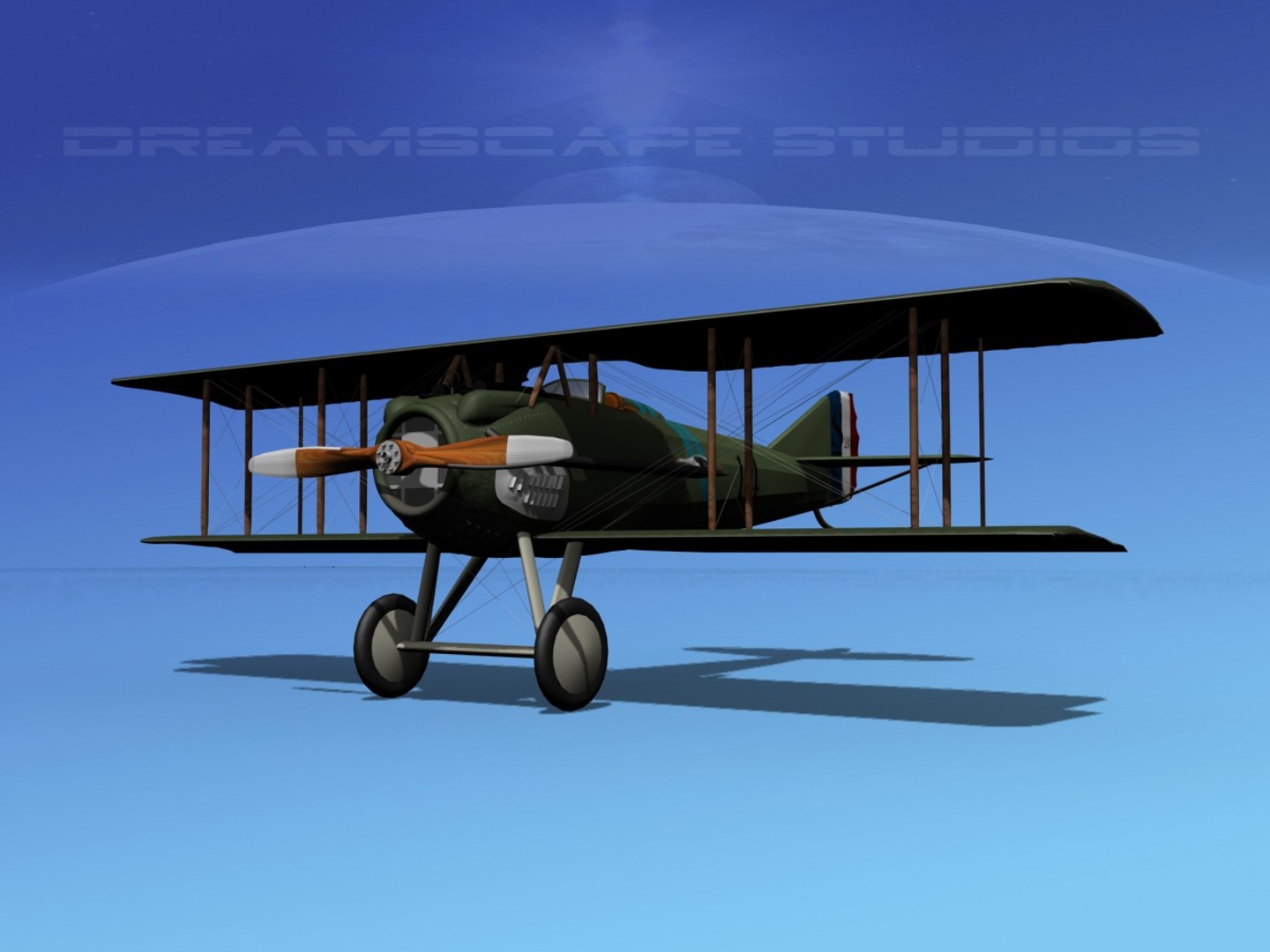 3d Spad Xiii Xii Fighters Model