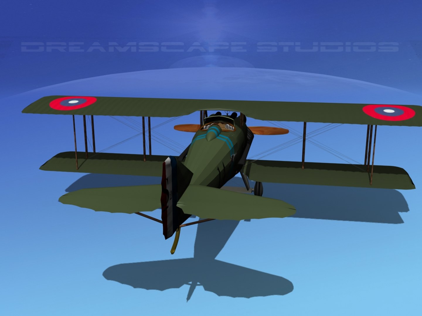 3d Spad Xiii Xii Fighters Model