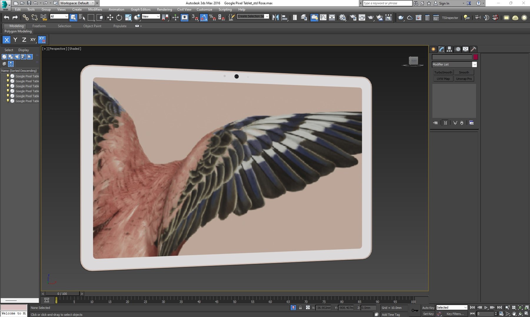 Google Pixel Tablet Rose 3D model - TurboSquid 2073362