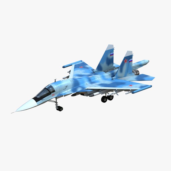 Sukhoi Su-34 3D Models for Download | TurboSquid