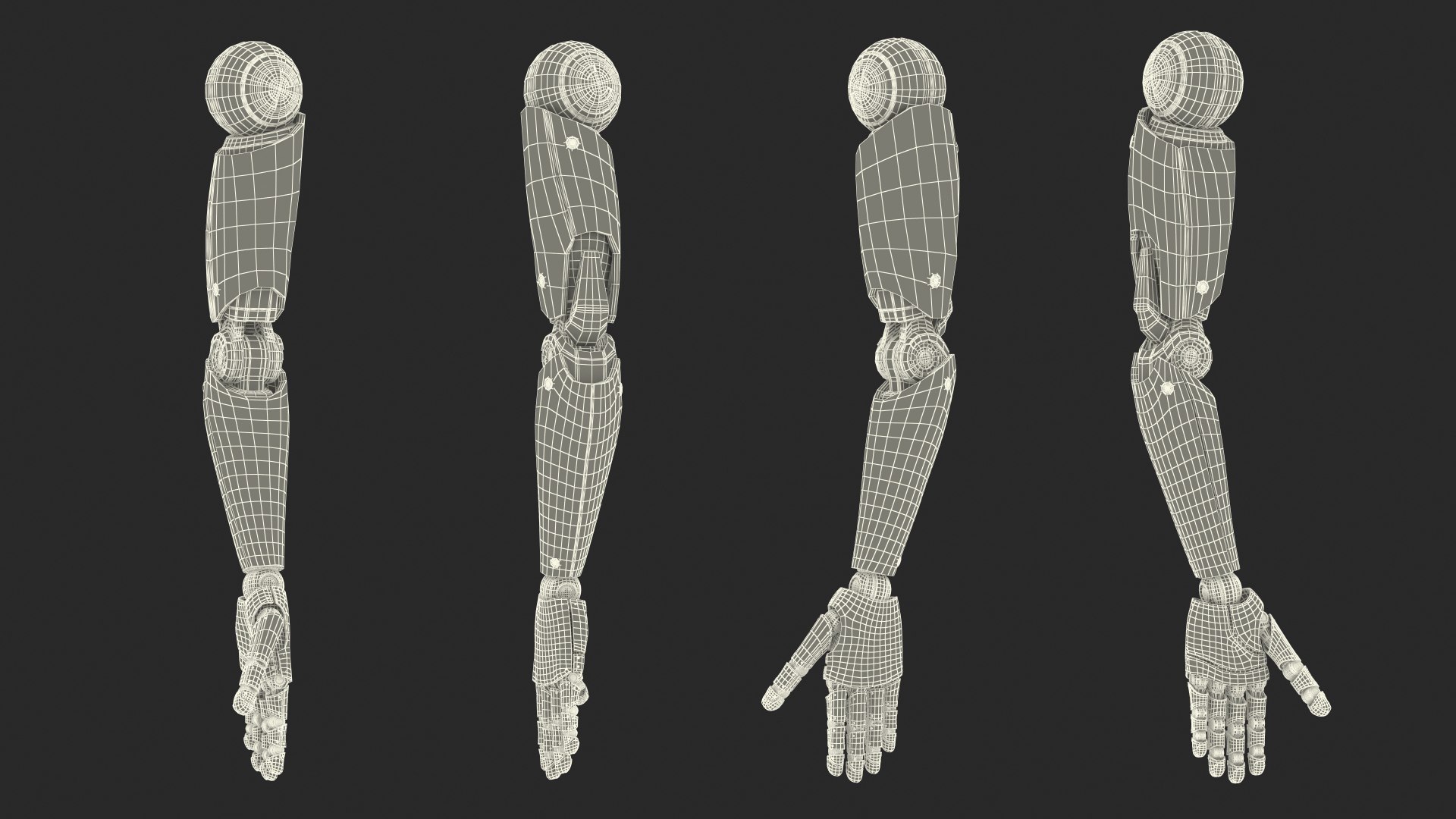3D Cyborg Hand Rigged model - TurboSquid 2097570