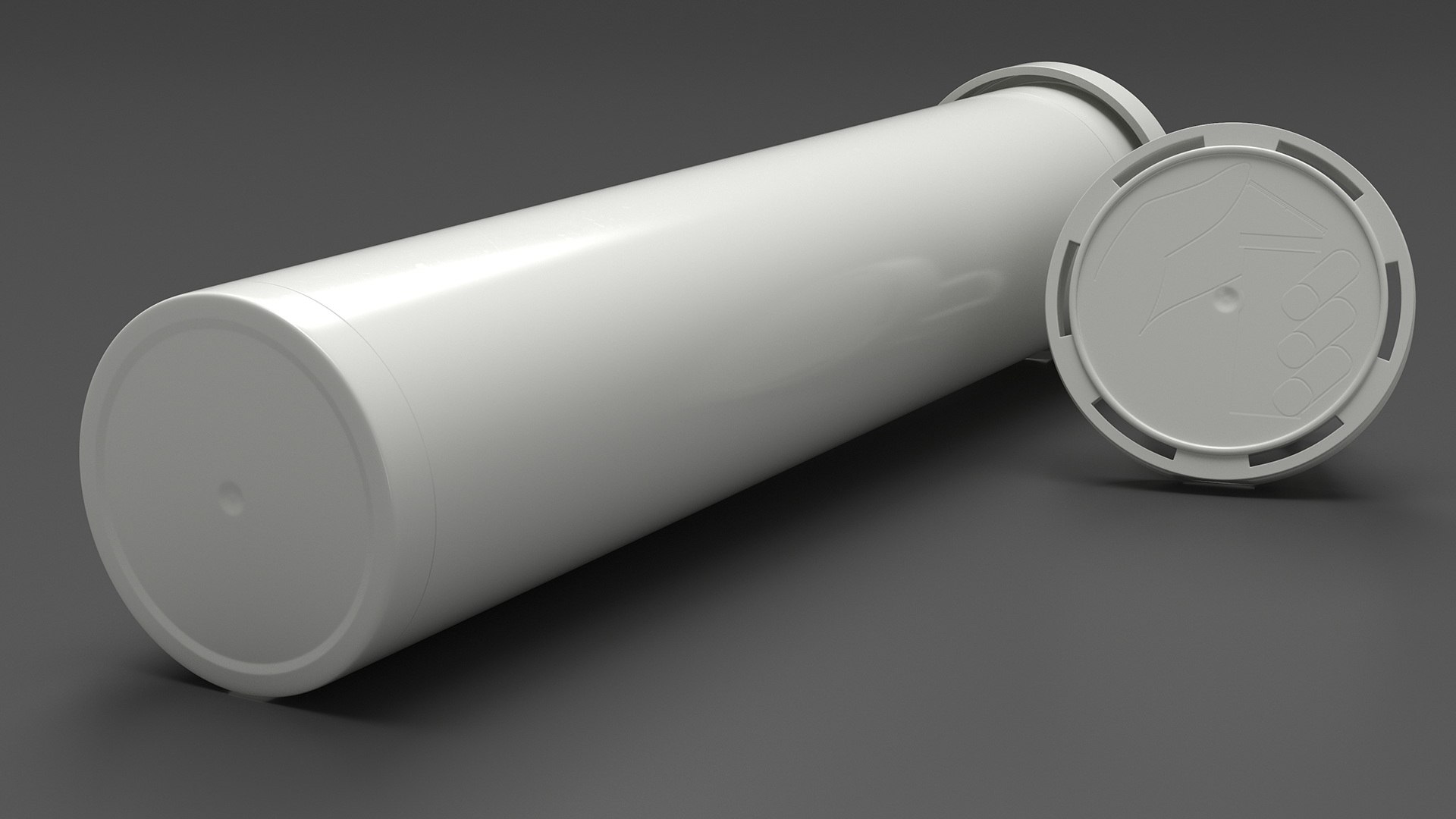 Tube Effervescent Packaging 25 Tabs Open 3D - TurboSquid 2211436