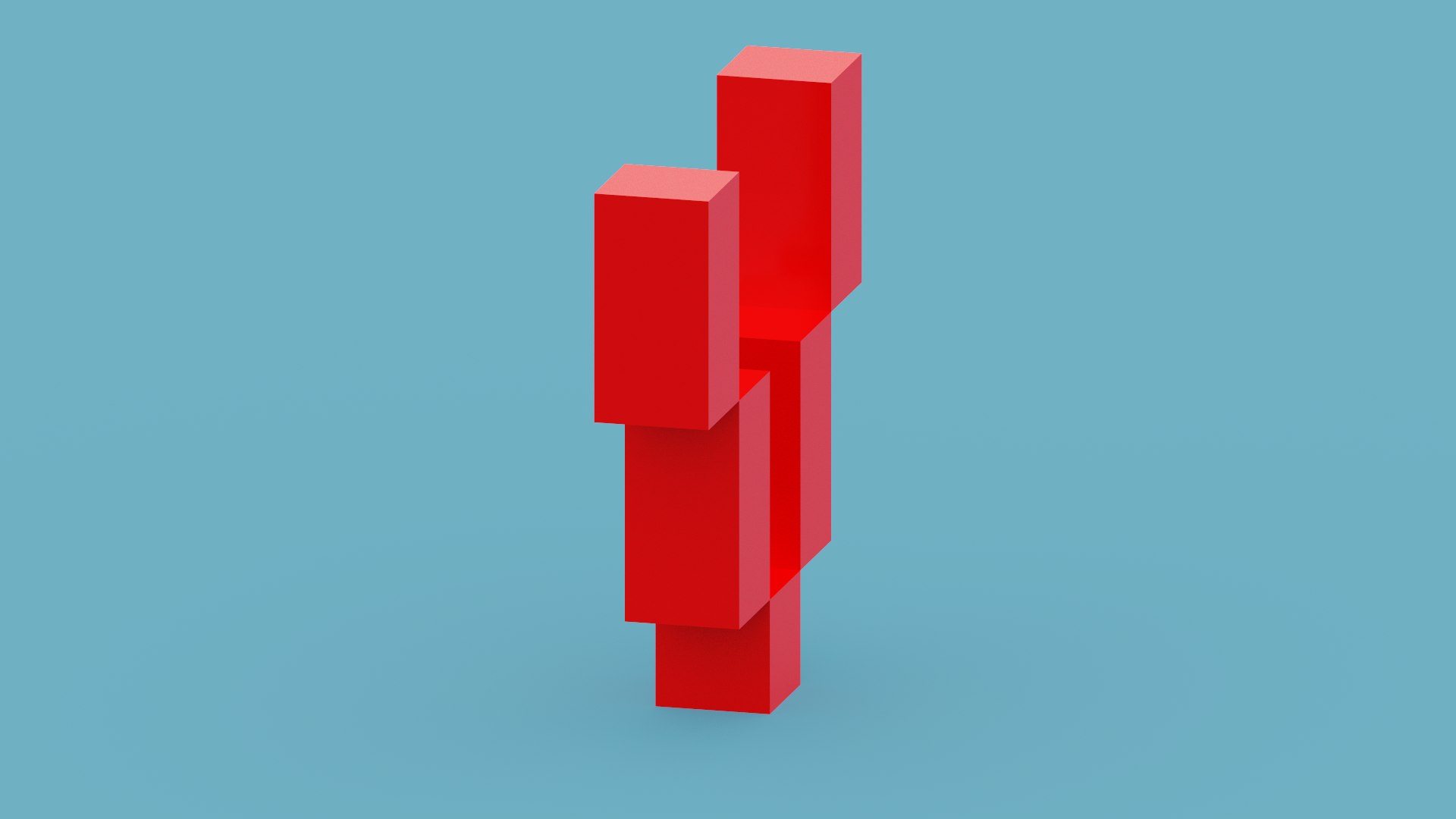 3D Pixel Letter V - TurboSquid 1981898