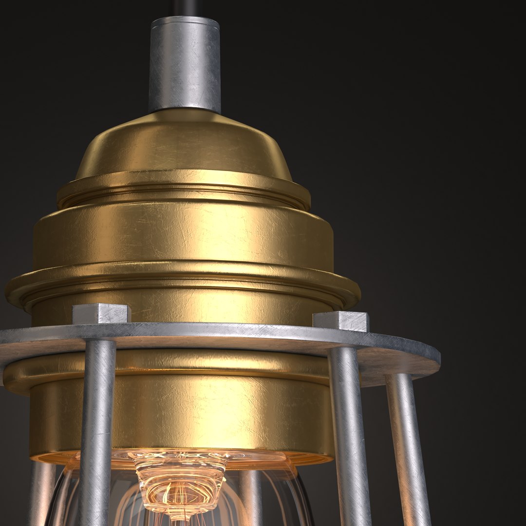 Industrial Cage Filament Pendant Light 3D Model - TurboSquid 1962699