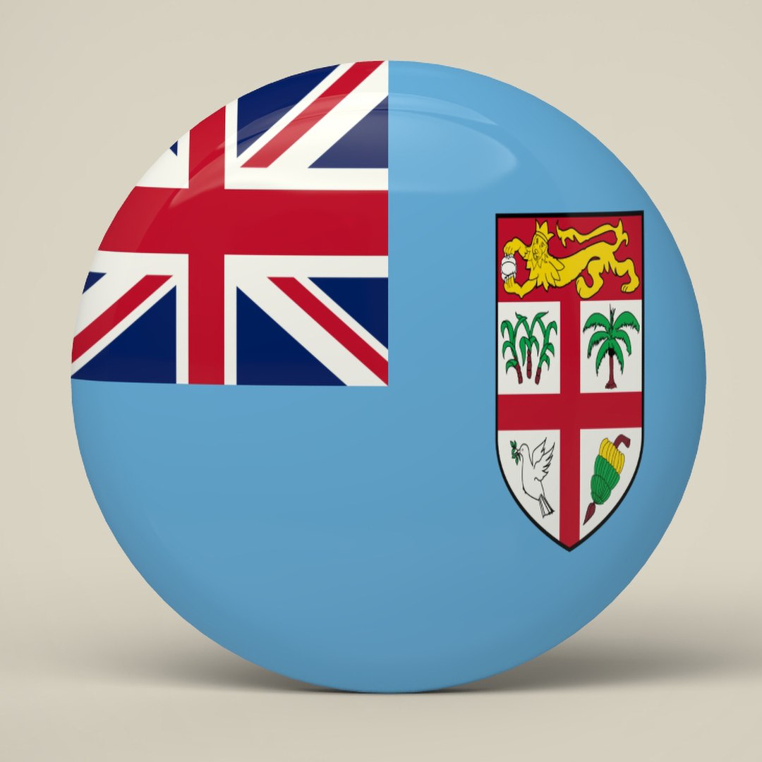 Fiji Badge 3D Model - TurboSquid 1943187