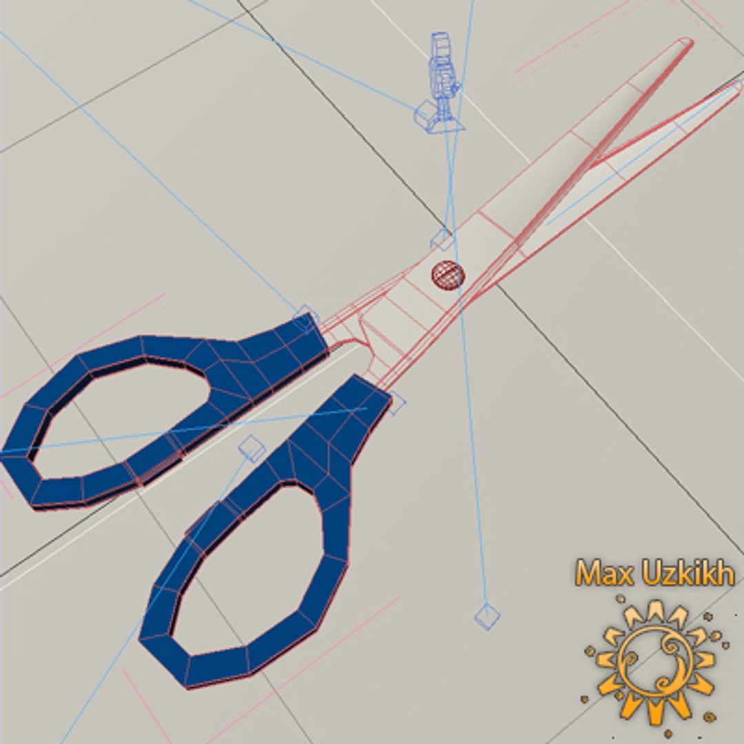 Free Scissors 3d Model