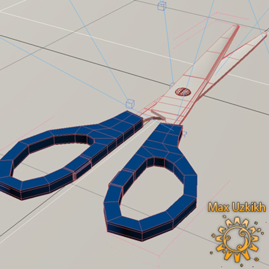 Free Scissors 3d Model